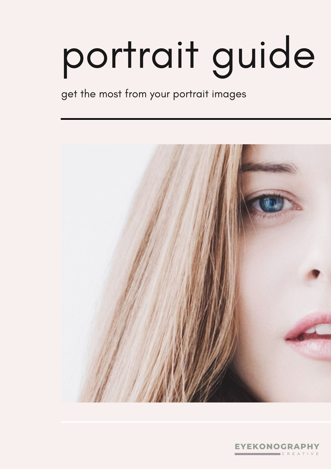 A Beginners Guide to Portrait Photography Photography Guide - Etsy