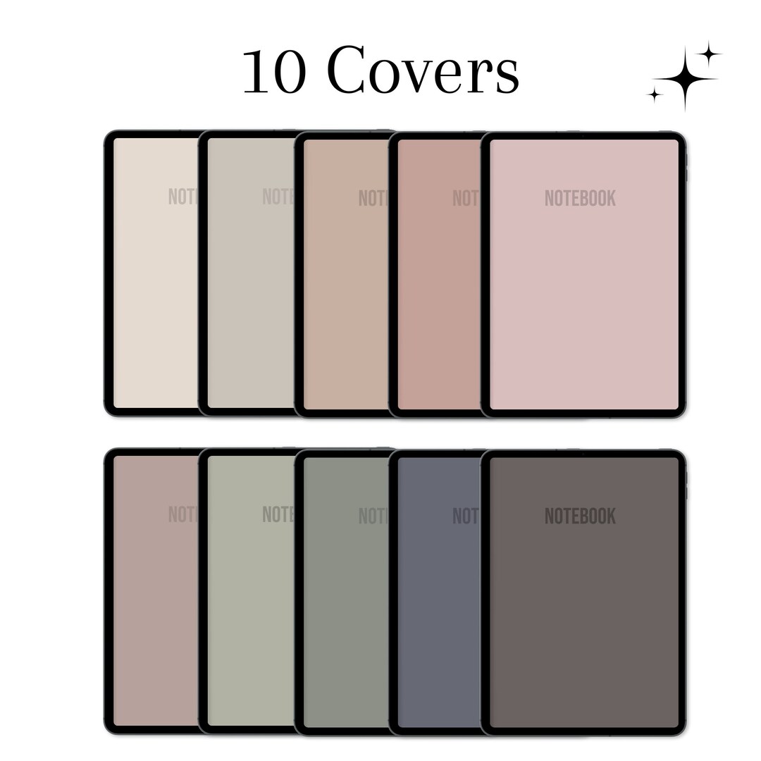 Digital Notebook Covers (goodnotes, Notability, Etc) | 11" X 8.5 ...