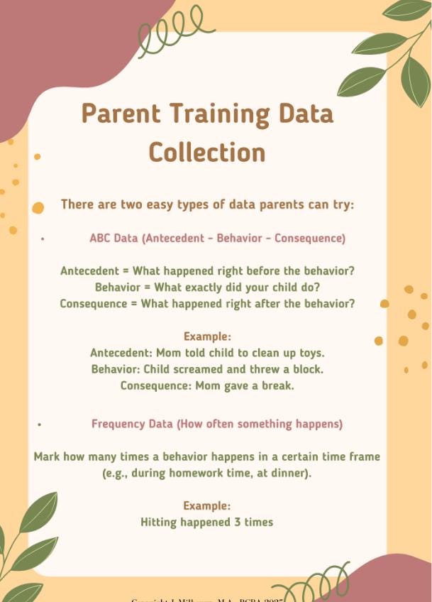 ABA Parent Training Packet - Generalization, Maintenance, Extinction ...