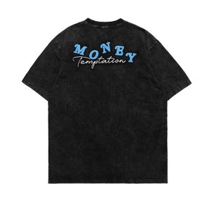 Money Temptation Graphic Washed T Shirt Streetwear Y2k - Etsy