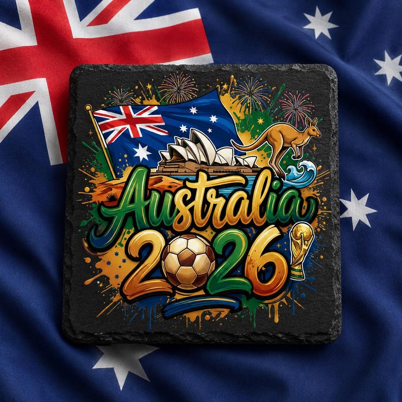 World Cup 2026 Slate Coaster – Countries A – J - Etsy