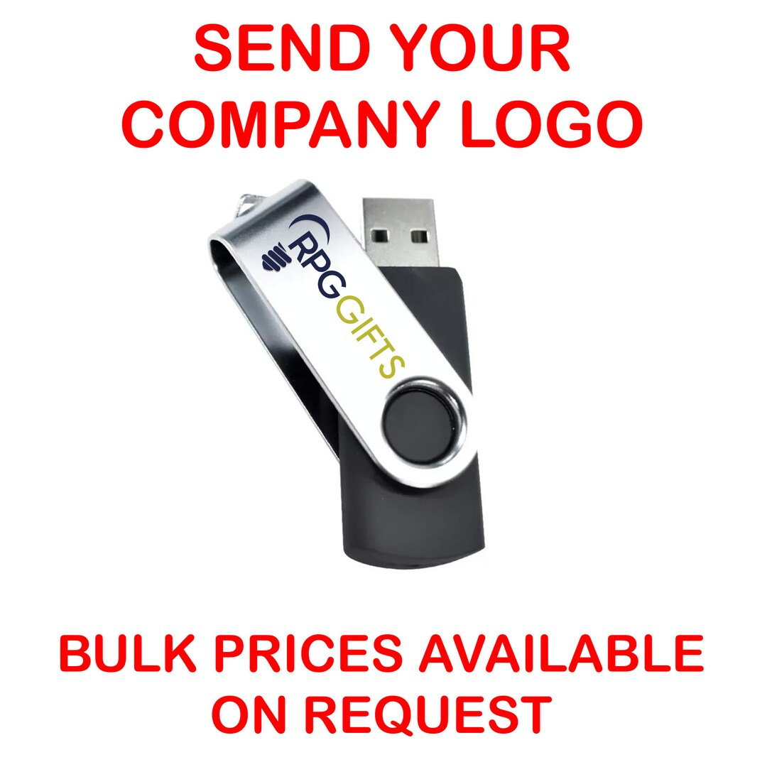 Personalised Printed 8gb USB Memory Flash Drive Company Logo Name Event ...