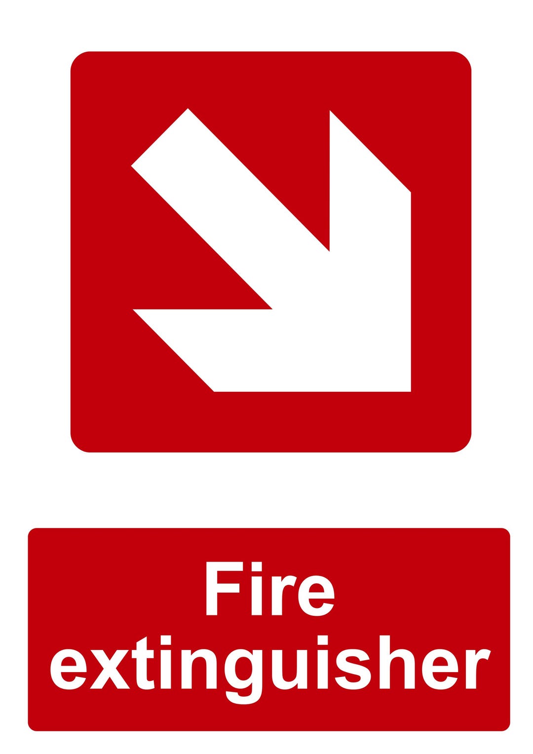 Fire Extinguisher Sign: Red Acrylic or Vinyl Safety Decal - Etsy