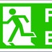 Down Arrow Green Fire Exit Signage Acrylic Vinyl Sign Sticker Safety - Etsy