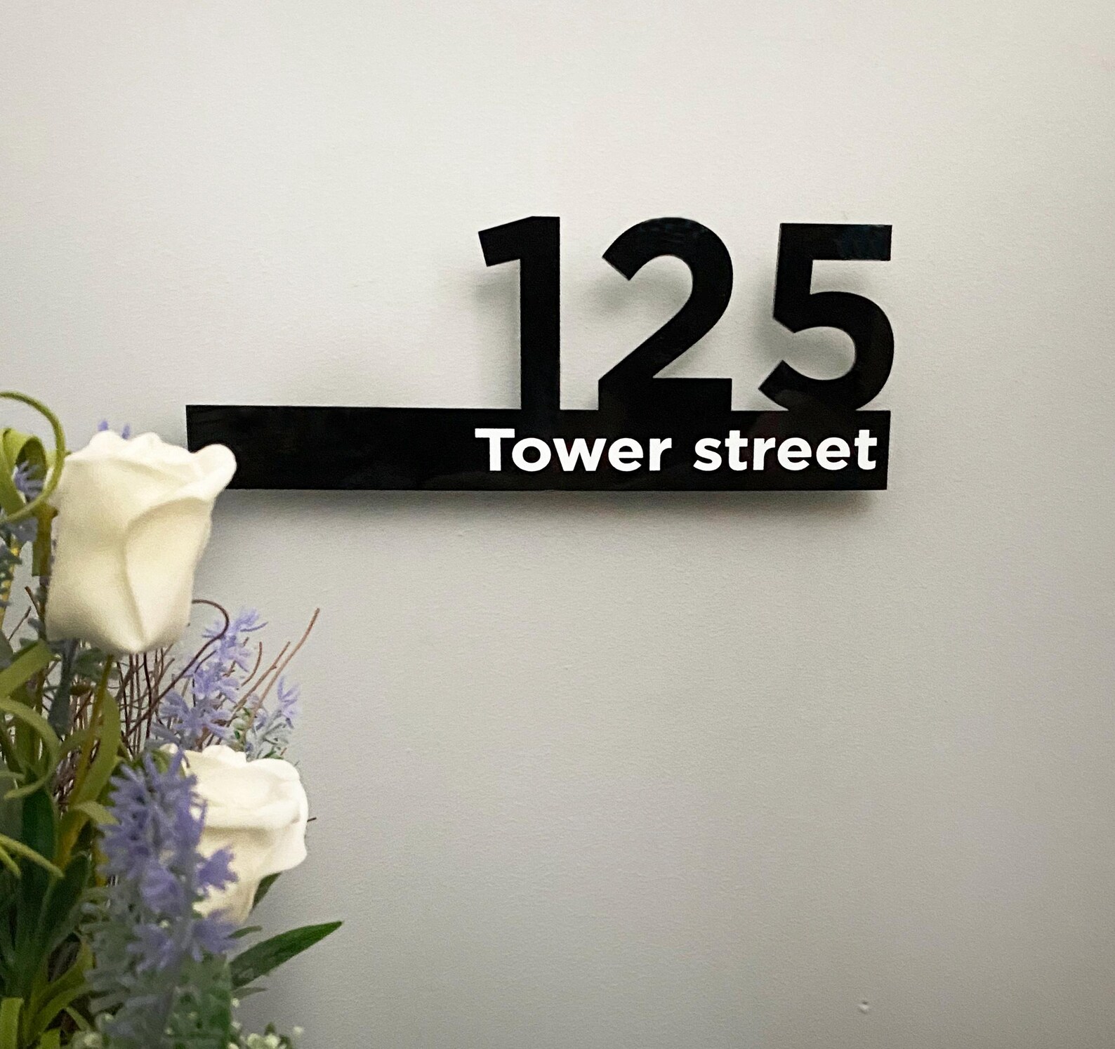 House Number Plaques Door Numbers Personalised Acrylic Door Sign Street ...