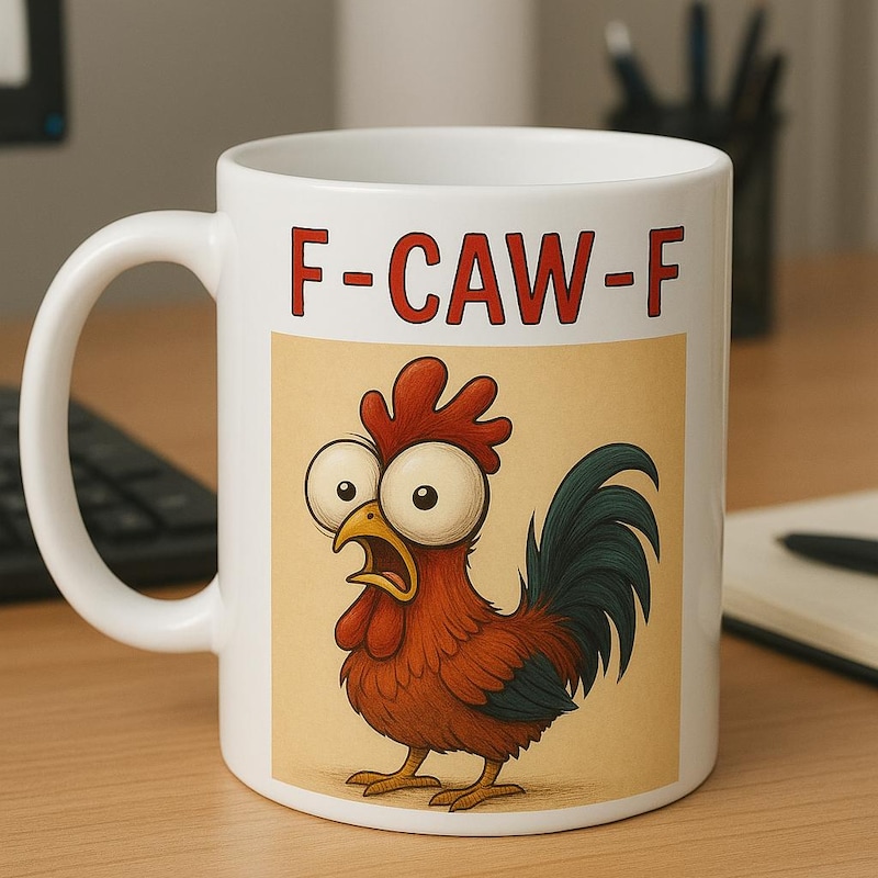 F Caw F Coffee Mug - Etsy UK