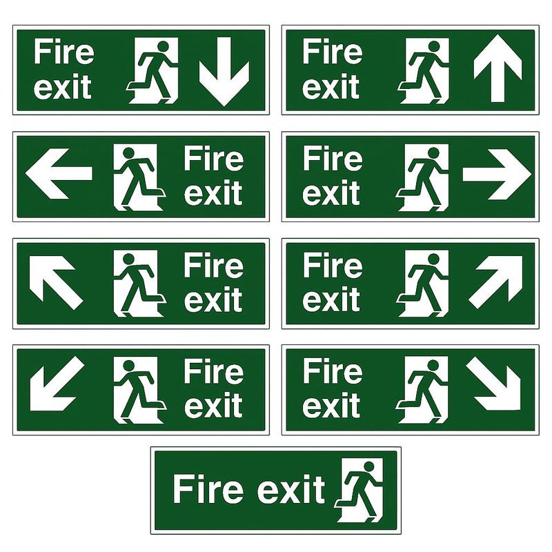 Exit Sign - Etsy UK