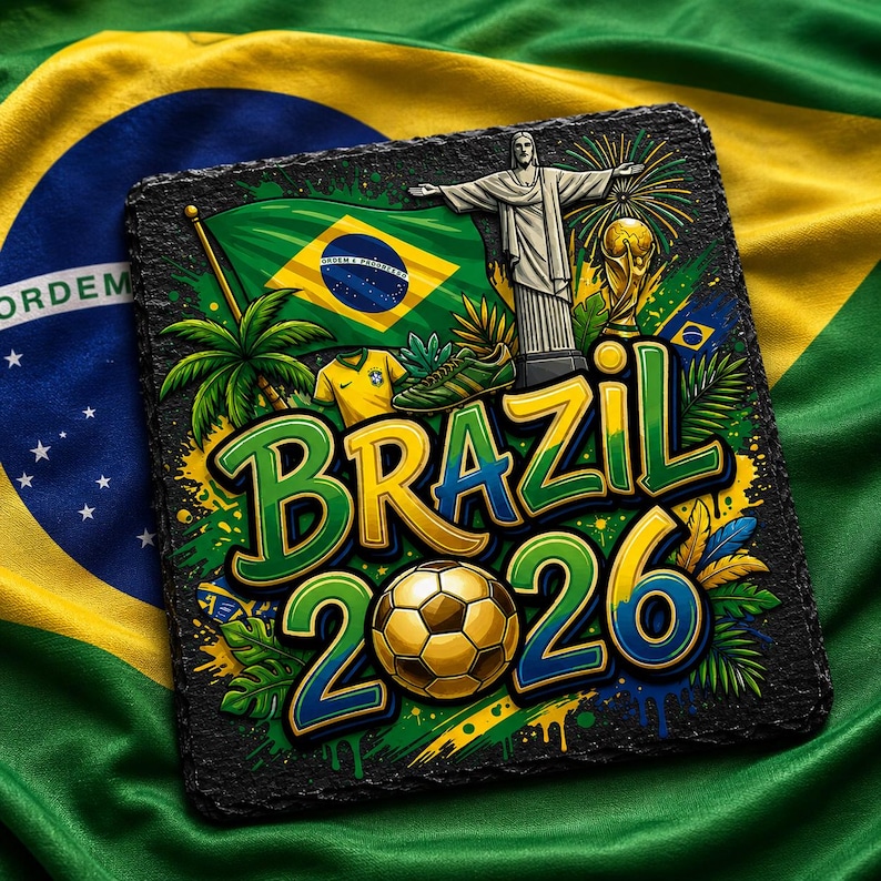 World Cup 2026 Slate Coaster – Countries A – J - Etsy