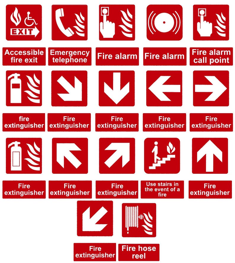 Fire Alarm Call Point Sign: Red Acrylic or Vinyl Safety Decal - Etsy