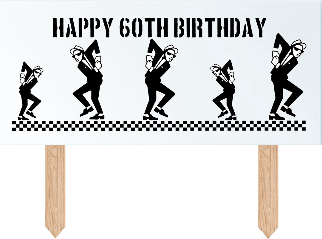 SKA Record Vinyl Birthday Cake Topper ( Acrylic ) - Etsy