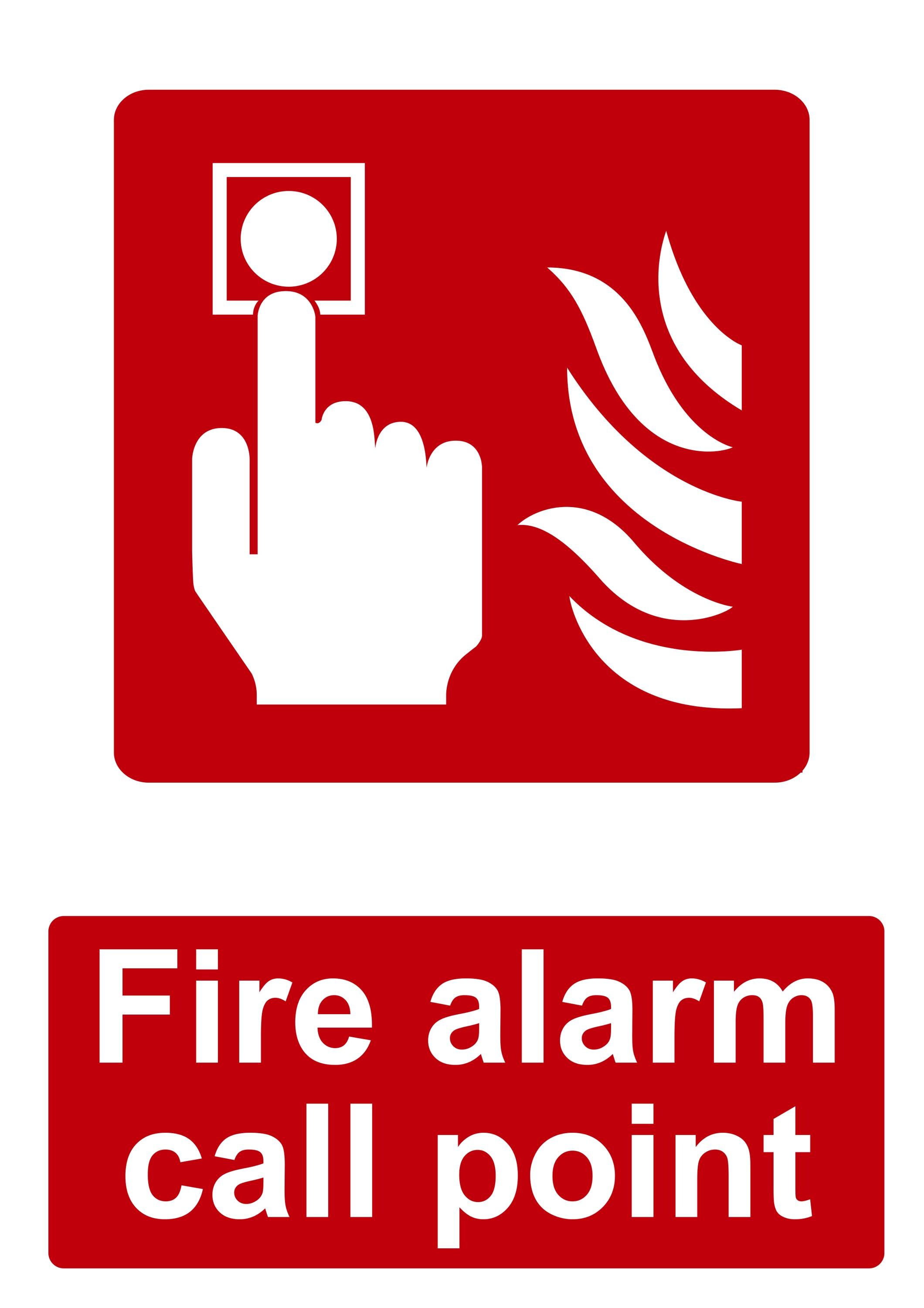 Fire Alarm Call Point Sign: Red Acrylic or Vinyl Safety Decal - Etsy