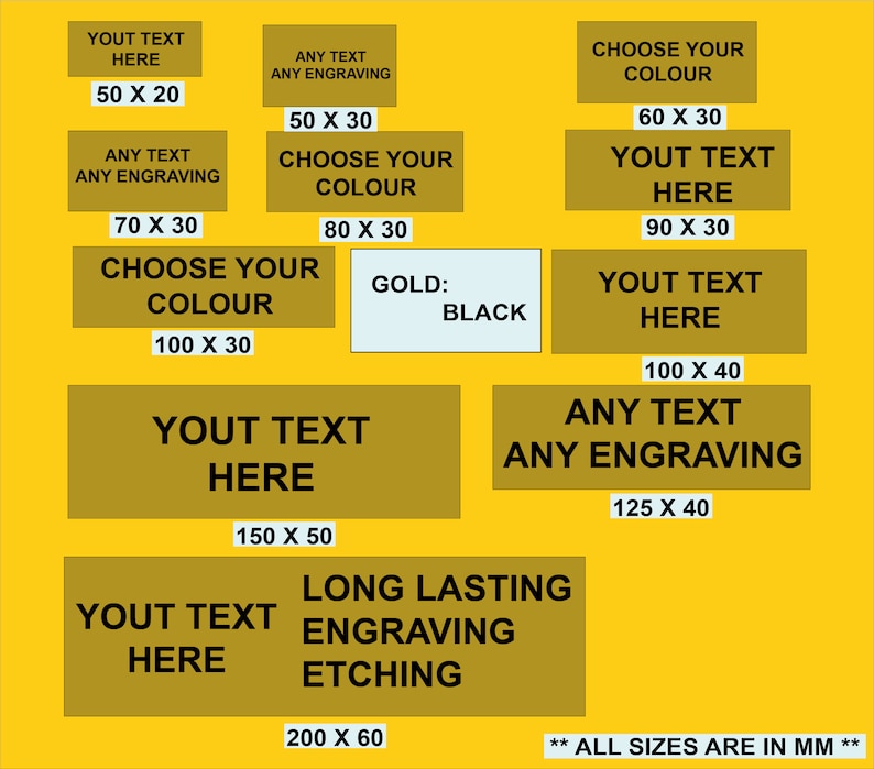 Engraved Labels Custom Etched Industrial Sign Plaques Any Shape, Size ...