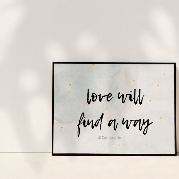 Love Will Find a Way - Etsy