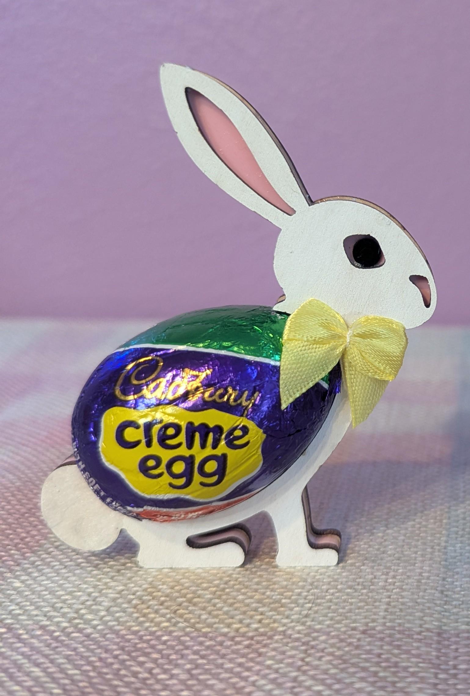 Easter Bunny Candy Egg Holder - Etsy
