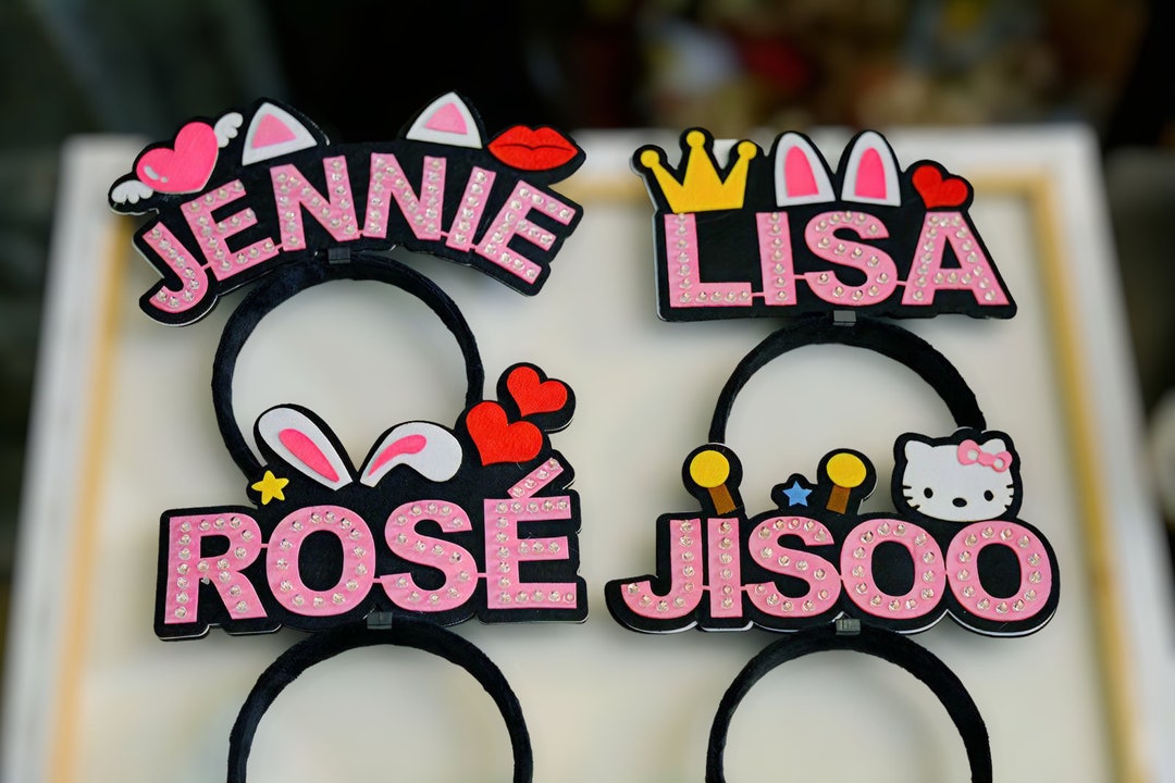 BLACKPINK Headbands KPOP Concert Festival Merch Accessories Handmade ...