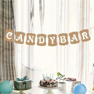 Make Your Next Party Memorable With This Candy Bar Banner Decoration ...