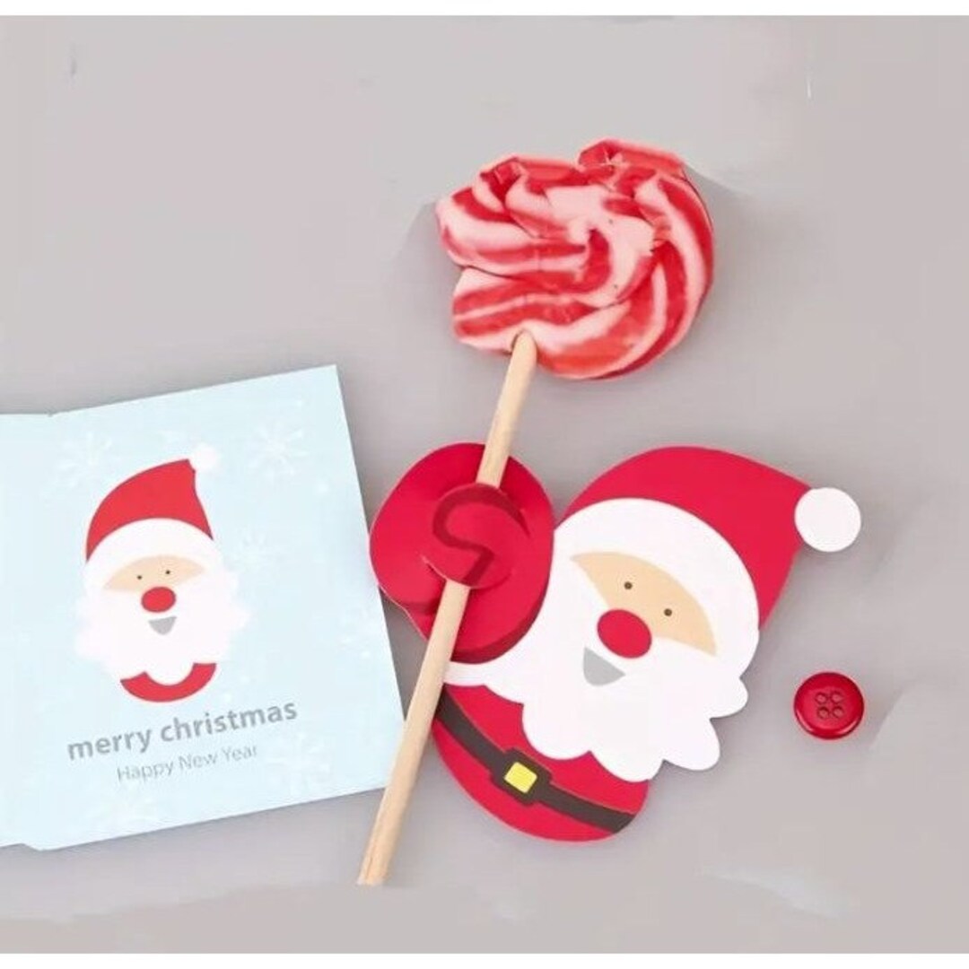 Santa Lollipop Card Inserts: Unique & Cute Decor - Etsy