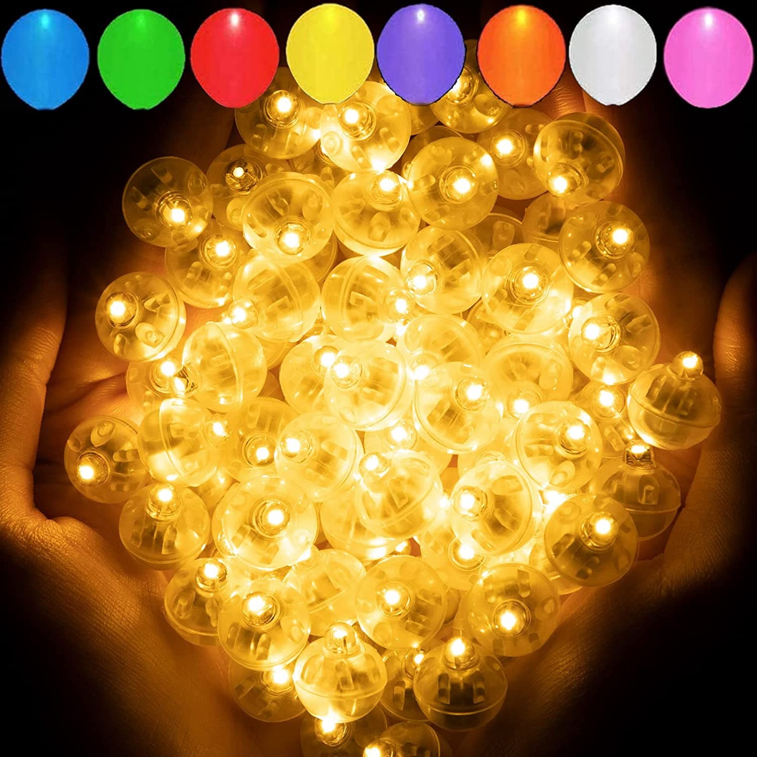 Warm White Balloon LED Water Proof Lights Great for Swimming Pool ...