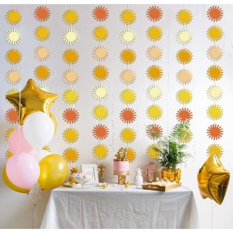 Boho Sun-themed Banner String Decorations - Etsy