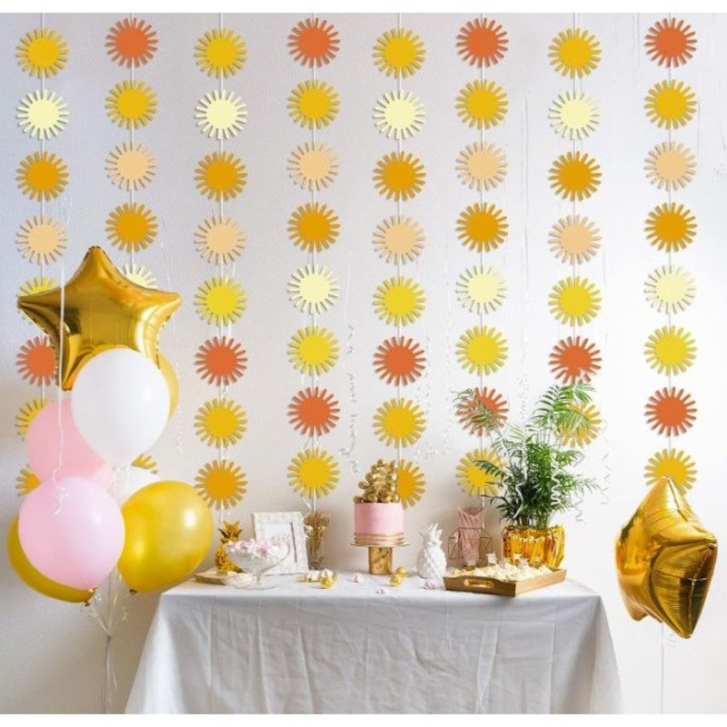 Wooden Sun Garland - Etsy