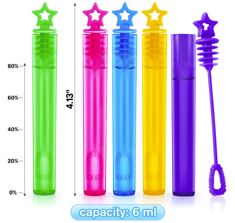 Mini Bubble Wands, Bulk Party Favor for Kids, Goodie Bags, Carnival ...
