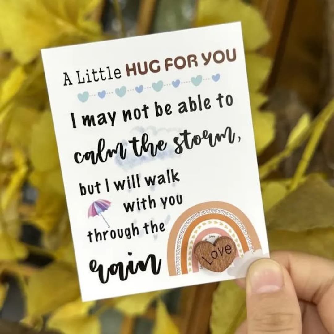 Little Pocket Hug Poem Card - Thoughtful Friendship Present and Cheer ...