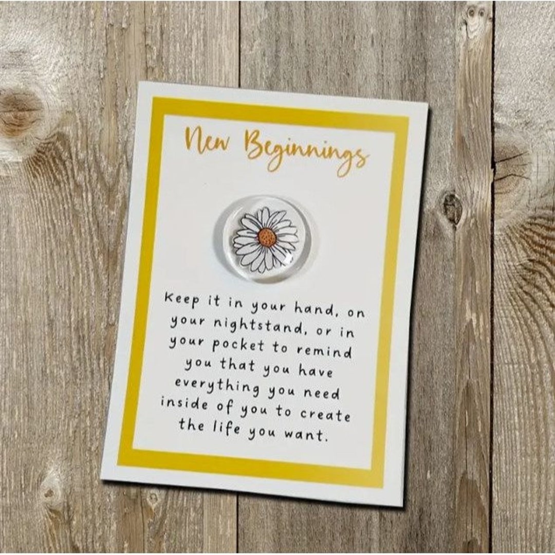 New Beginnings Pocket Token Set - Perfect for New Job, Coworker ...