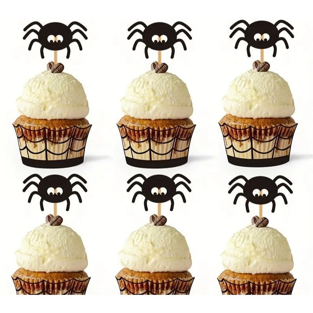 Vivid Spider Halloween Cake Insert: Cartoon Cake Decor - Etsy