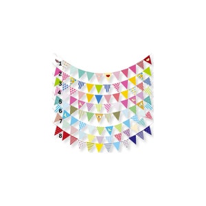 Pennant Birthday Banner: Colorful Children's Party Decor - Etsy
