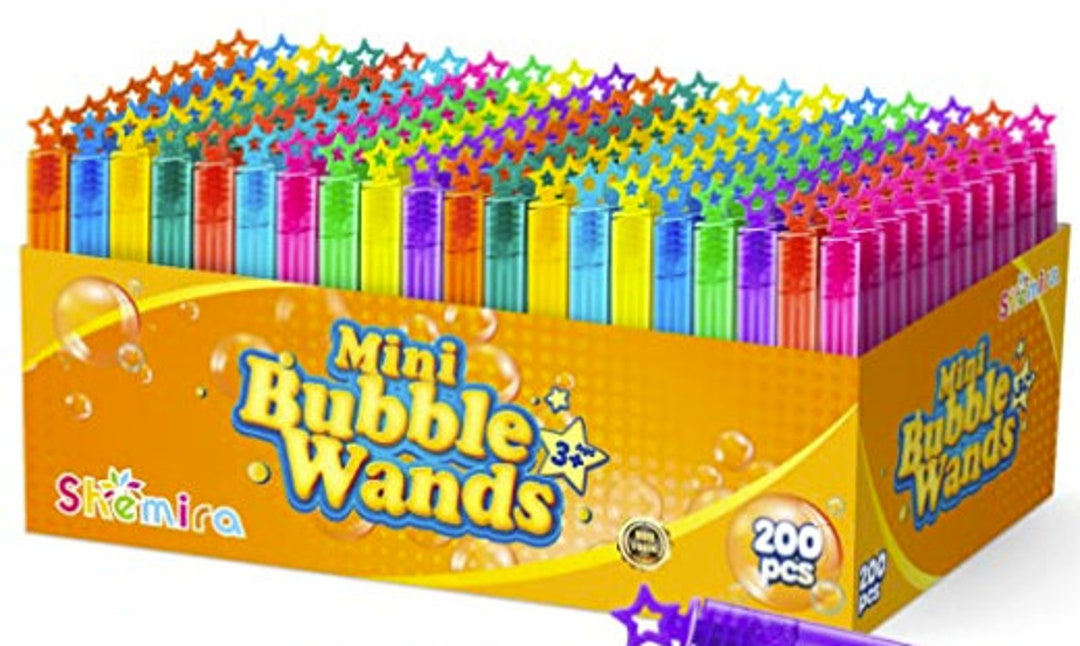 Mini Bubble Wands, Bulk Party Favor for Kids, Goodie Bags, Carnival ...