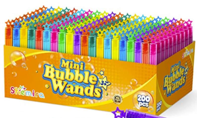Mini Bubble Wands, Bulk Party Favor for Kids, Goodie Bags, Carnival ...