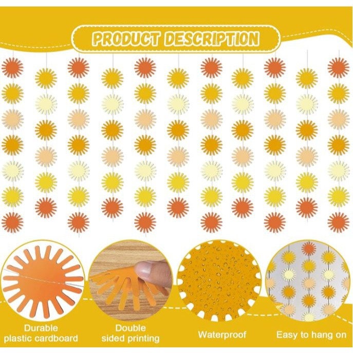 Boho Sun-themed Banner String Decorations - Etsy