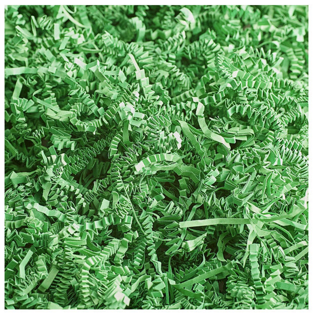 Green Crinkle Paper, Void Filler, Shredded Paper, Gift Box Filler ...
