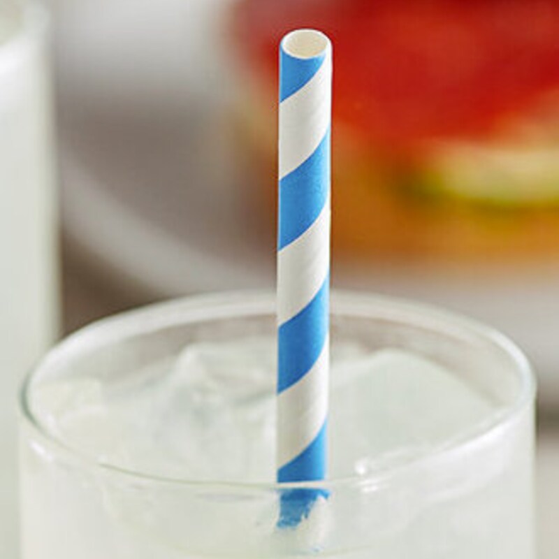 Baby Blue Straws - Etsy