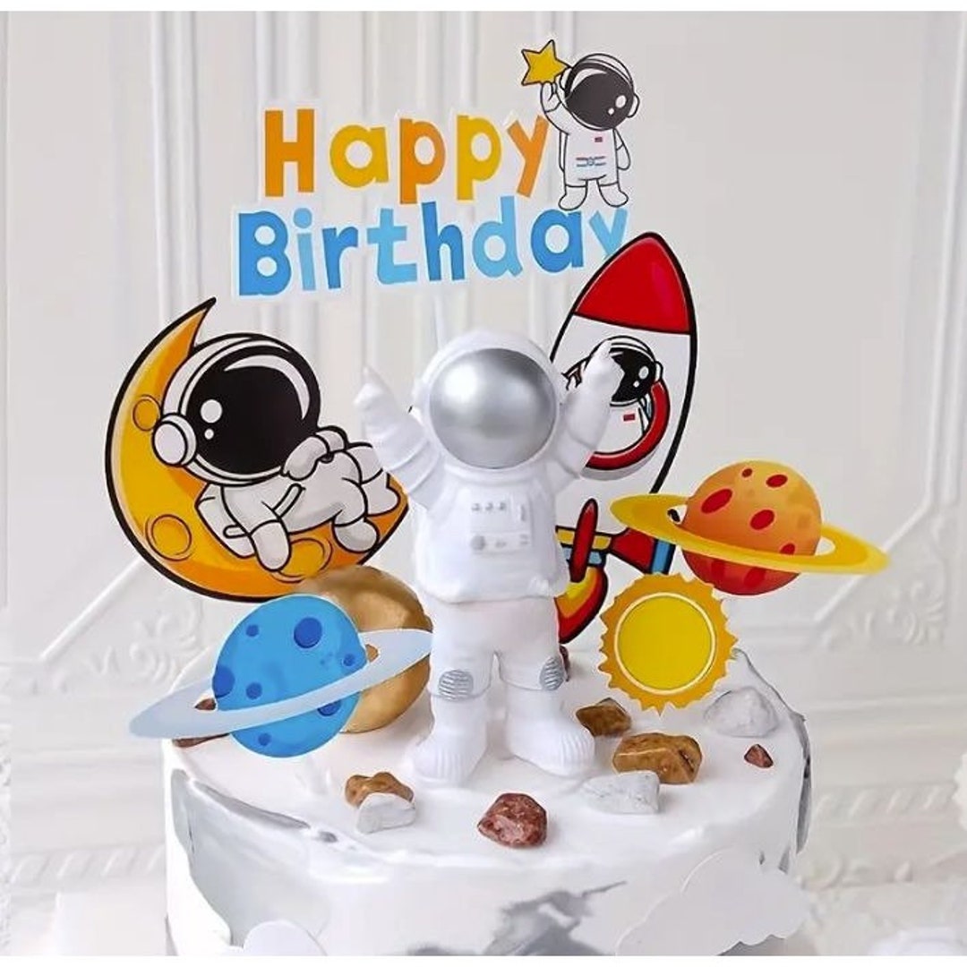 Astronaut Cake Toppers: Blast off Your Party Decor! - Etsy