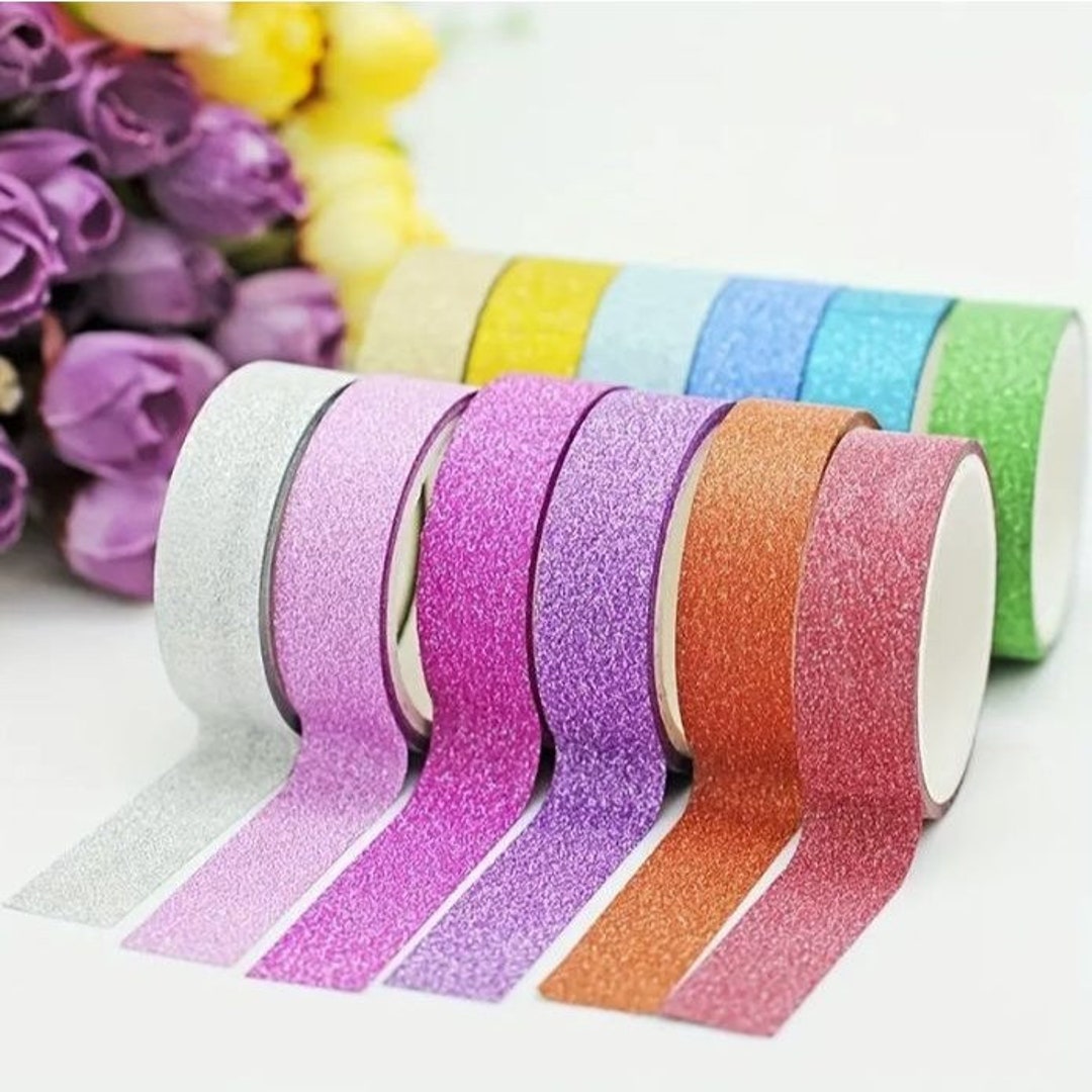 Sparkle & Shine: Foil Glitter Tape Set for DIY Crafts, Albums, and More ...