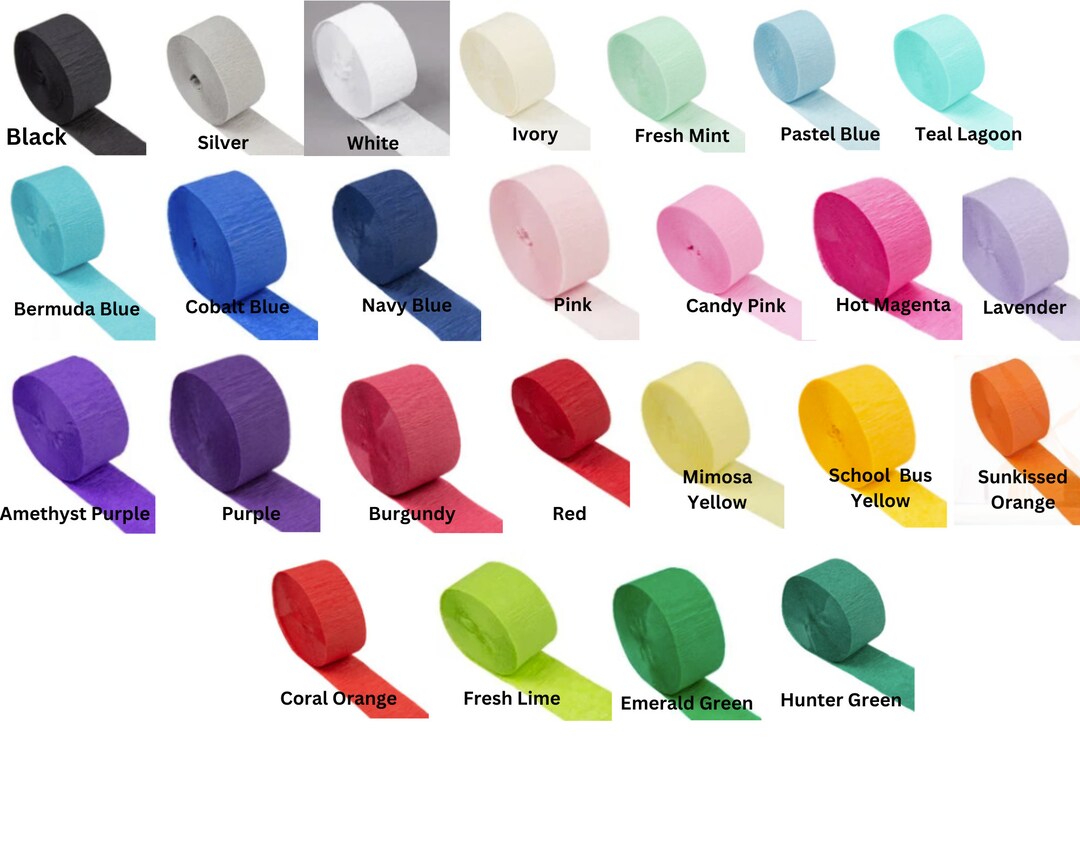 Colorful Crepe Paper Streamers That Are Great for Any Occasion, Gift ...