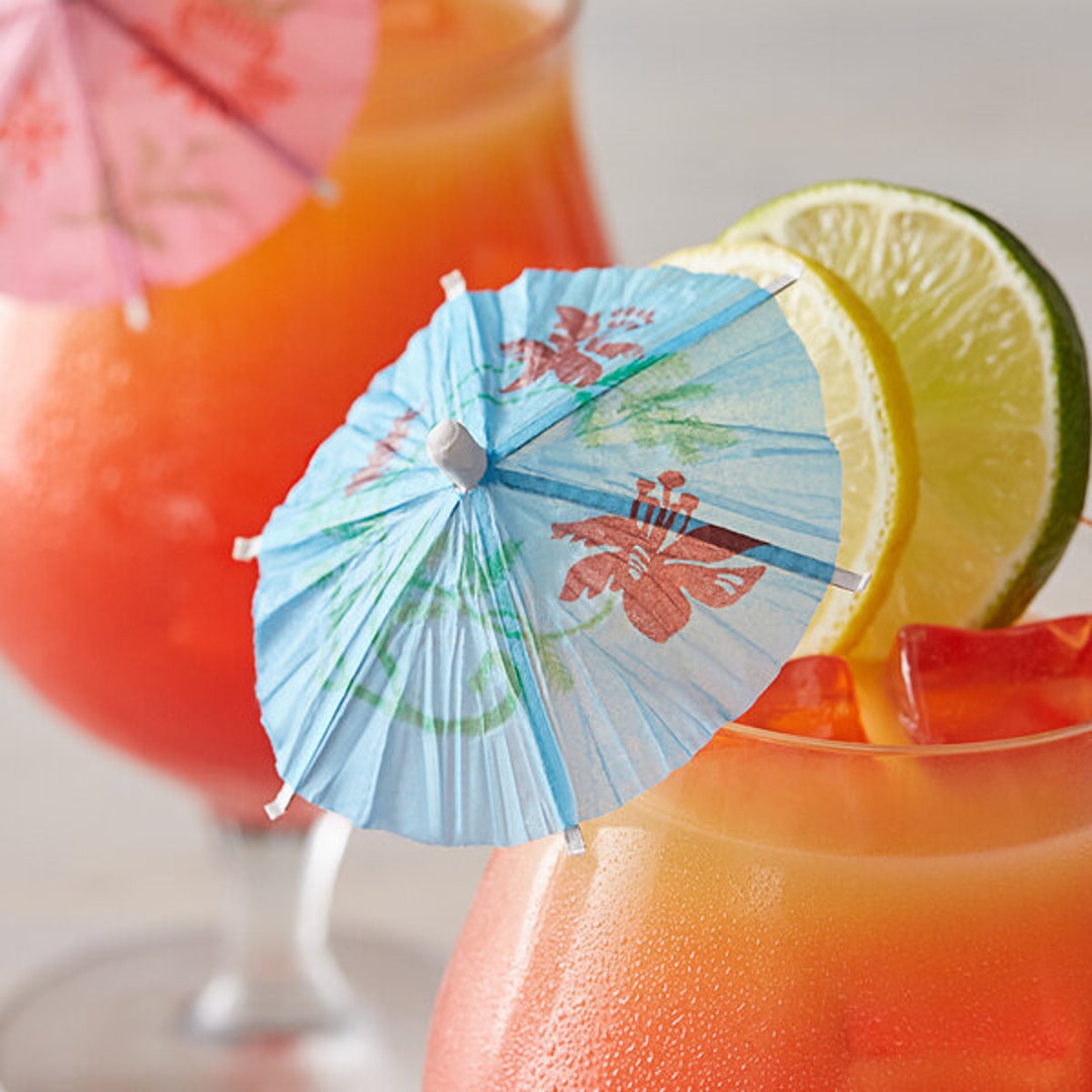 Cocktail Umbrellas for Drinks, Umbrella Drink Picks That Are 4", Tiki ...