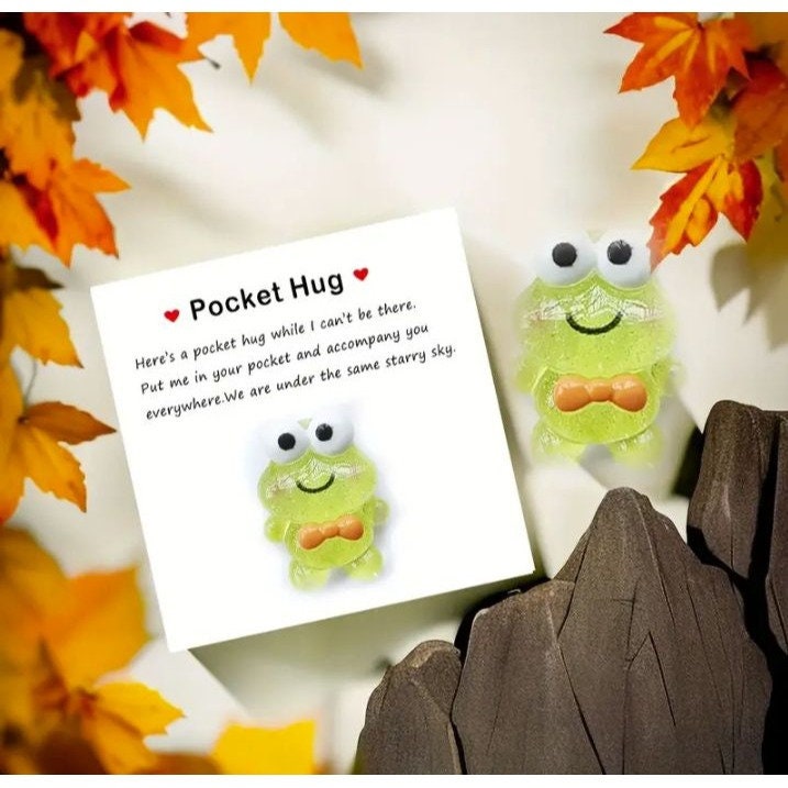 Frog Pocket Hug: Adorable Encouragement and Decor - Etsy