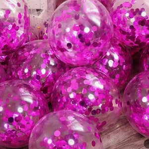 Silver Confetti Sequin Balloons, Party Decoration Balloons for Weddings ...