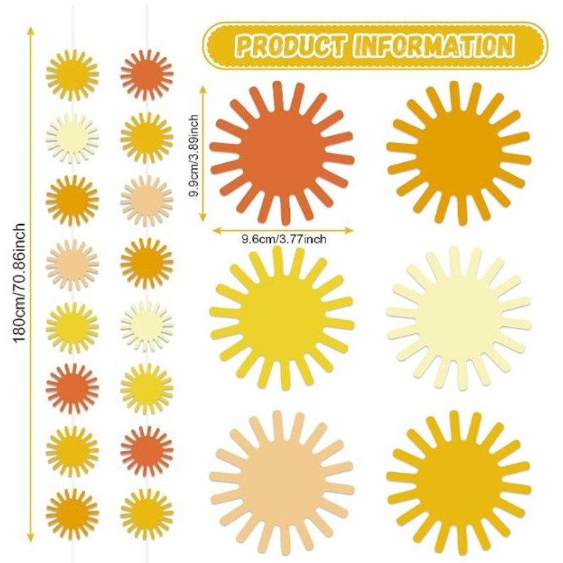 Boho Sun-themed Banner String Decorations - Etsy
