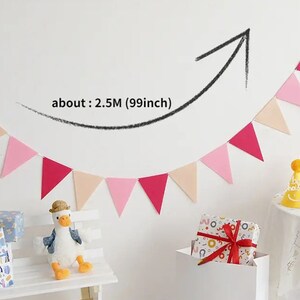 Colorful Triangle Pennant Flags, Bunting Banner Hanging Decoration ...