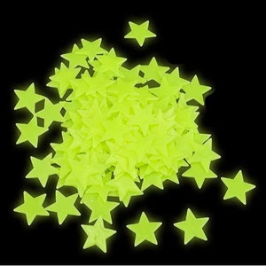 Glowing Star Stickers: 100pcs for Bedroom & Living Room Decor - Etsy