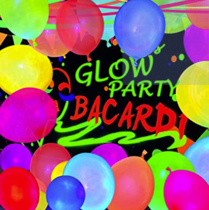 Colored UV Neon Balloons, Glow Balloons, Neon Party Decorations, Glow ...