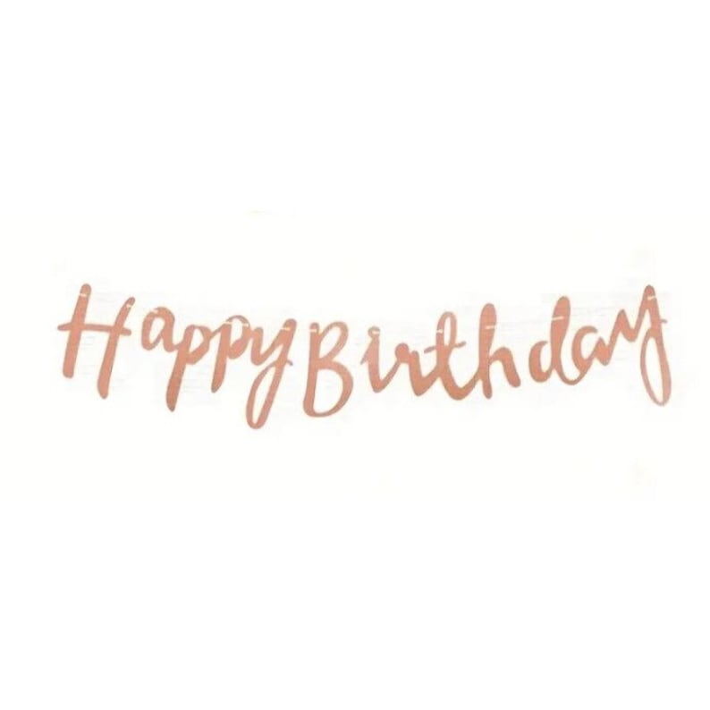 Gold Happy Birthday Banner- Make Your Birthday Party Memorable With ...