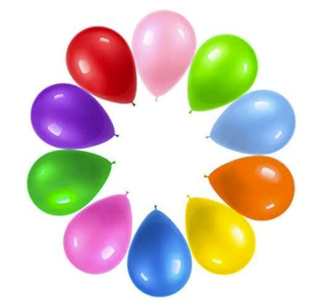 Party Balloons, 12 Inch, Bulk Pack of Strong Latex Balloons for Party ...