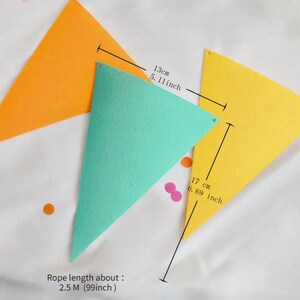 Colorful Triangle Pennant Flags, Bunting Banner Hanging Decoration ...