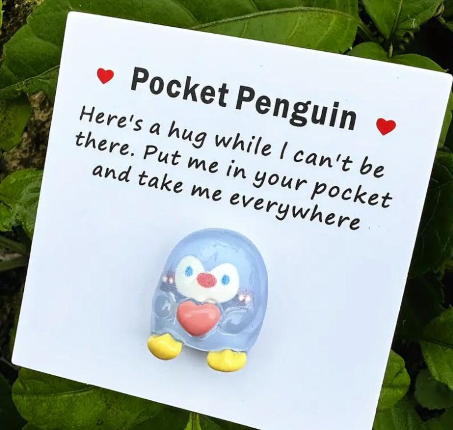Pocket Penguin Hug | Cute Resin Penguin, Stress Relief & Encouragement ...