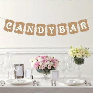 Make Your Next Party Memorable With This Candy Bar Banner Decoration ...