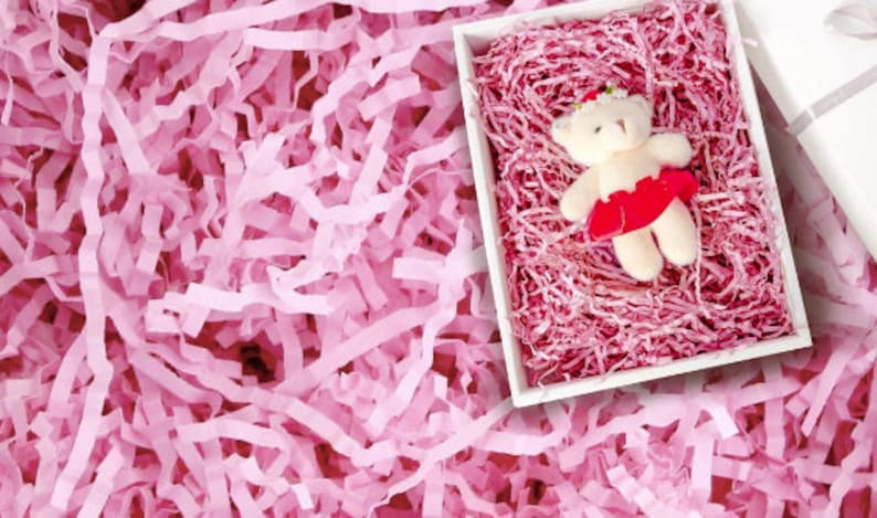 Light Pink Crinkle Paper Void Filler Shredded Paper Gift - Etsy